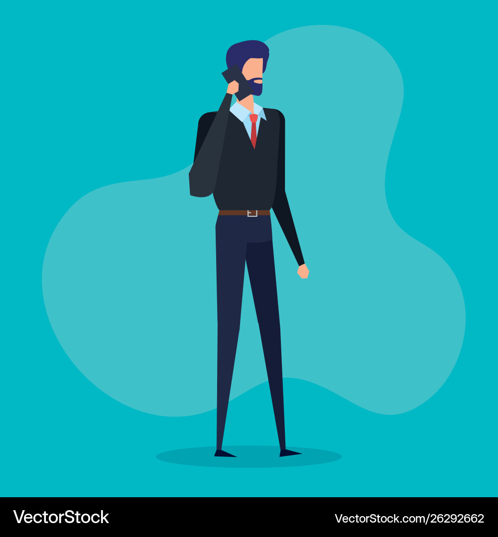 Professional businessman with elegant clothes Vector Image