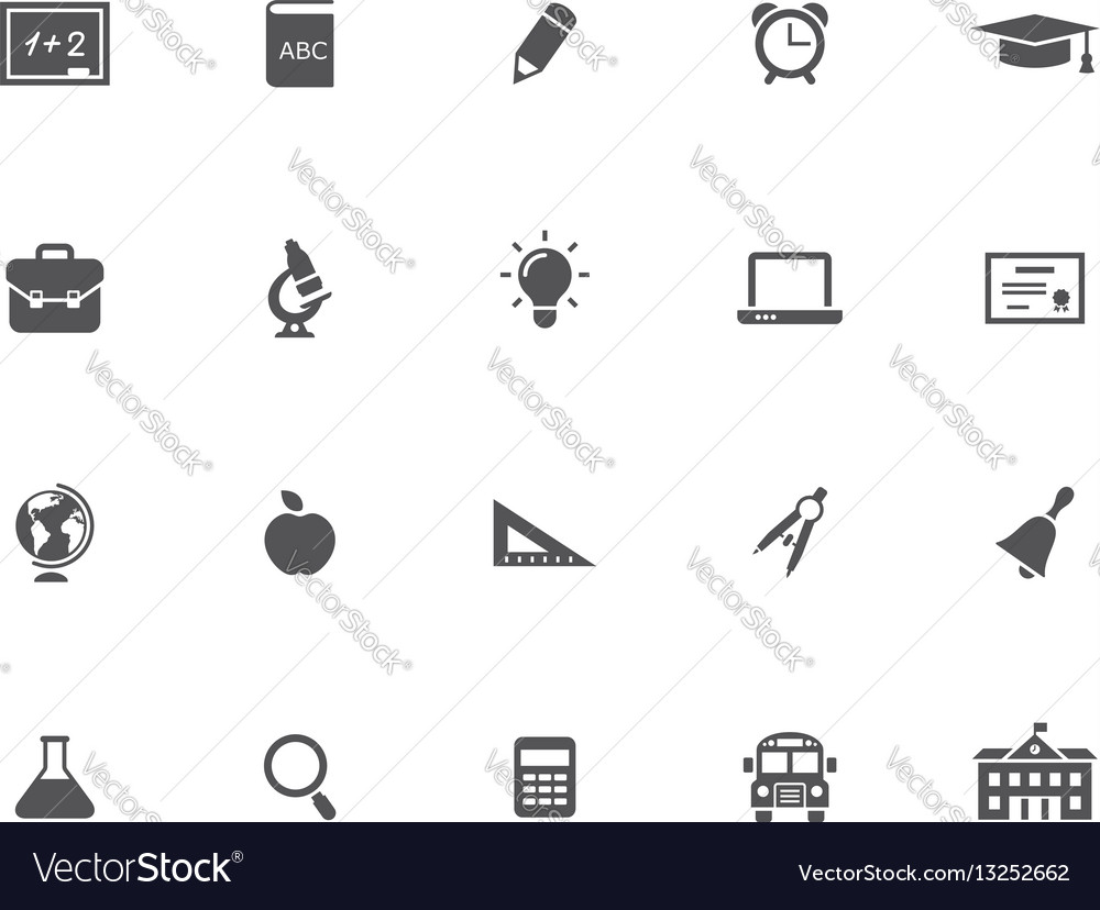 Set of 20 education icons Royalty Free Vector Image