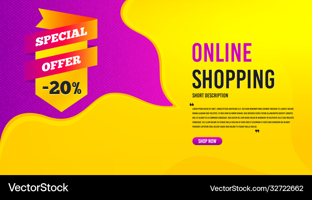 Special offer badge discount banner shape Vector Image