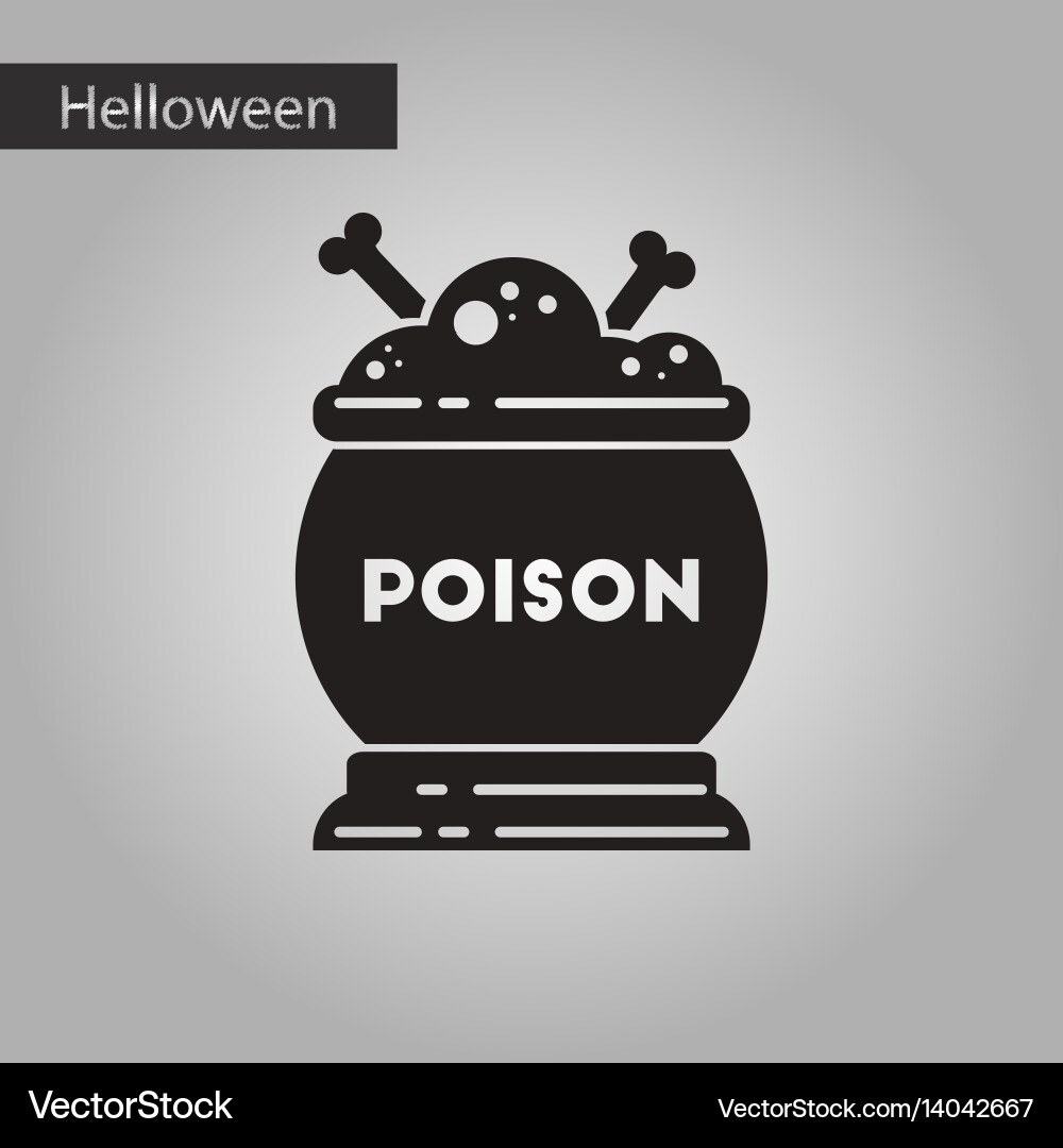 Black and white style icon halloween potion Vector Image