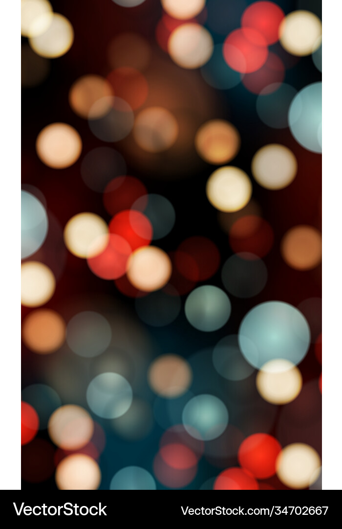 Bright bokeh with highlights on a dark background Vector Image