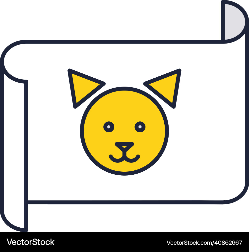 Children art work icon isolated on white Vector Image