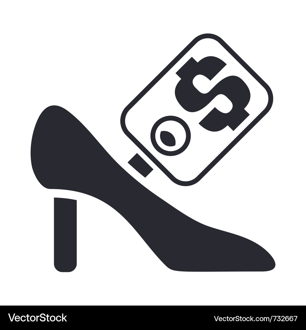 Fashion shoe icon Royalty Free Vector Image - VectorStock