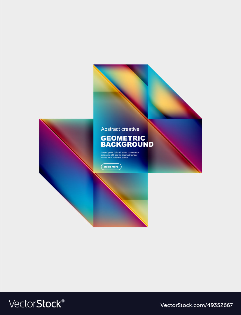 Gradient triangles abstract background Royalty Free Vector