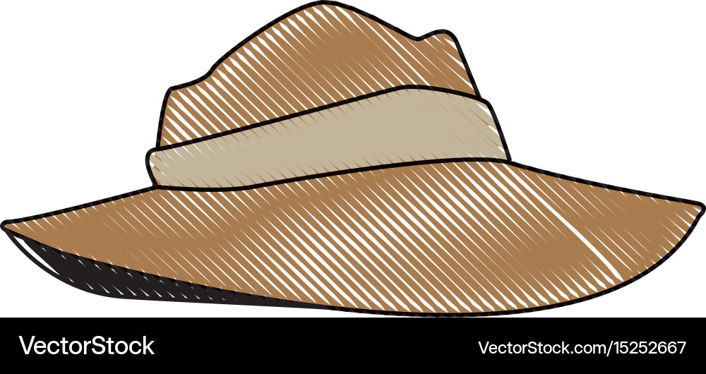 Hat for men clothes costume halloween Royalty Free Vector