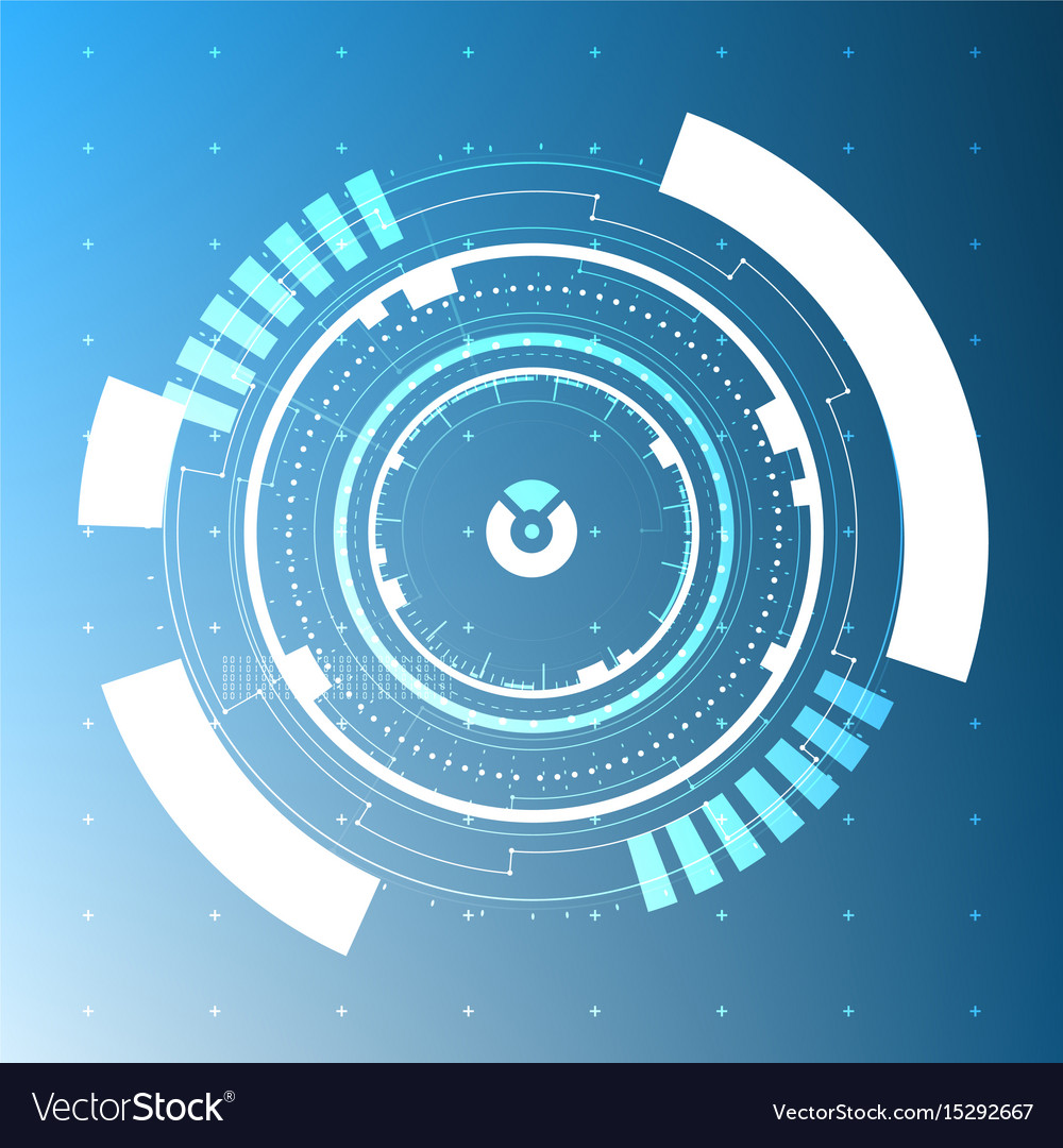 Technological communication future interface Vector Image