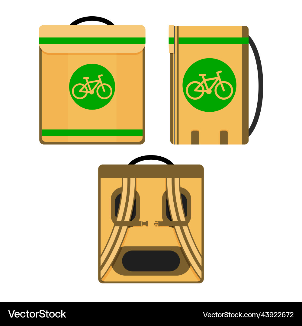 Box of courier for fast delivery and keep warm Vector Image
