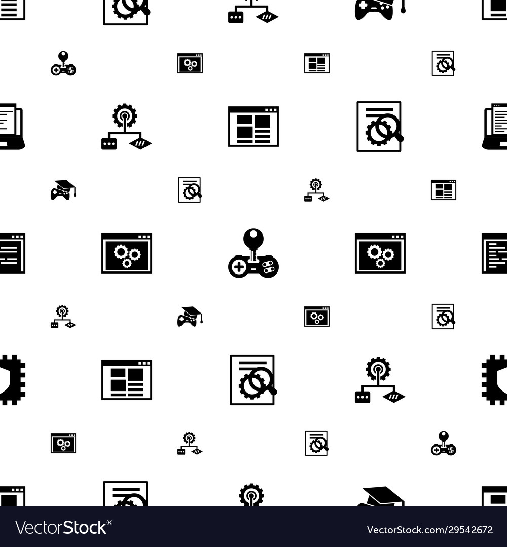 Code icons pattern seamless included editable Vector Image