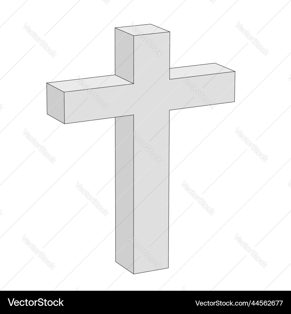 Christian cross Royalty Free Vector Image - VectorStock