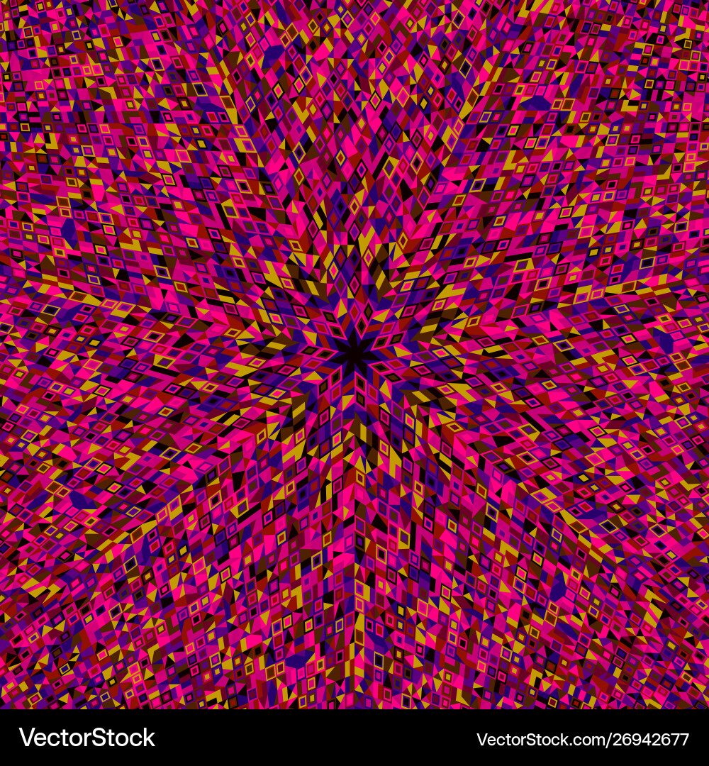 Colorful geometrical dynamic circular tiled Vector Image