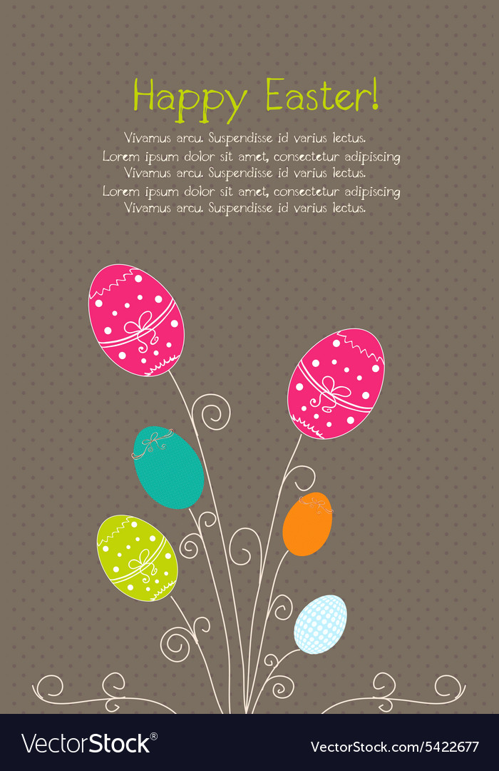 Easter background Royalty Free Vector Image - VectorStock