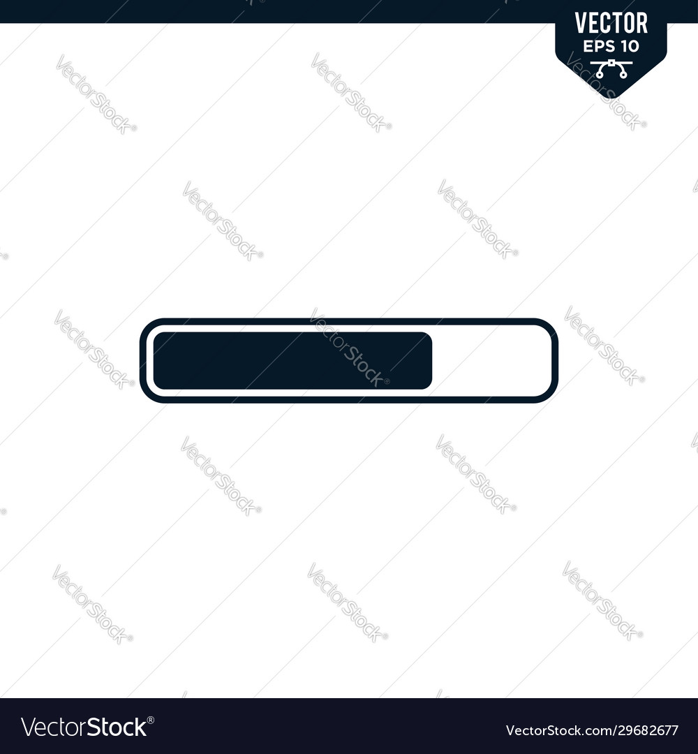 Loading progress icon collection in glyph style Vector Image
