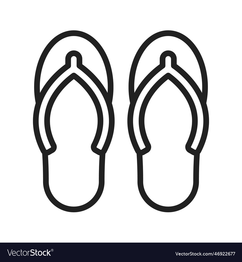 Slippers icon image suitable for mobile Royalty Free Vector