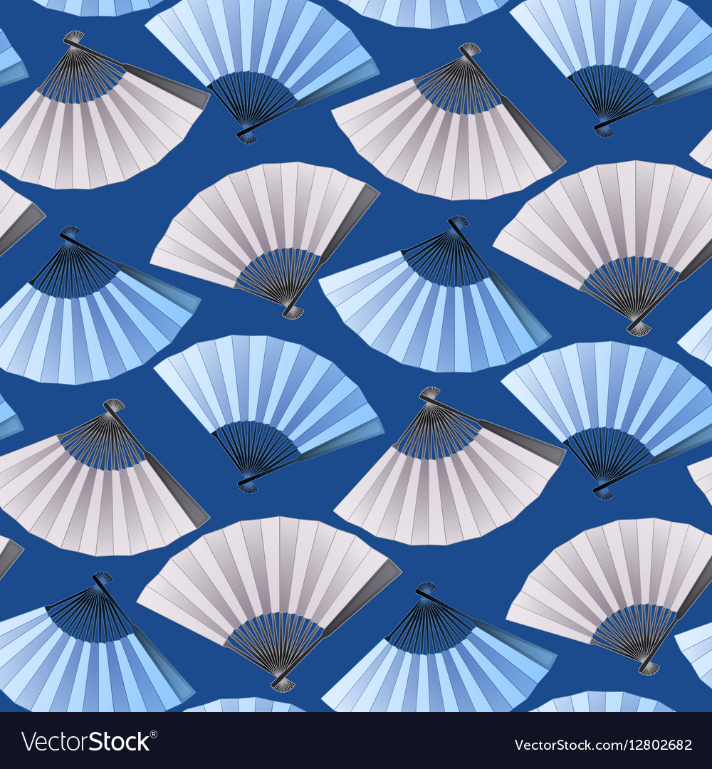 Pattern fans Royalty Free Vector Image - VectorStock