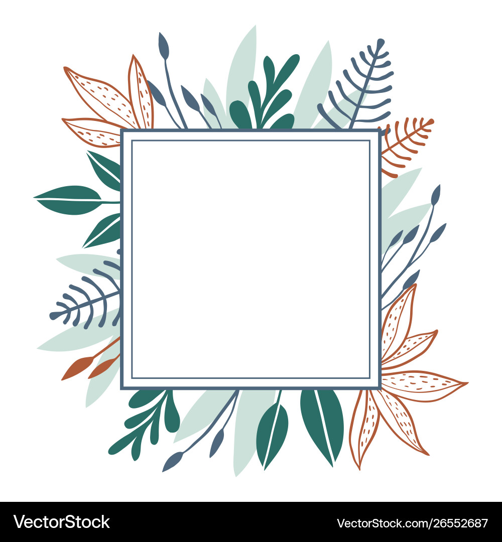 Banner design template with floral decoration Vector Image