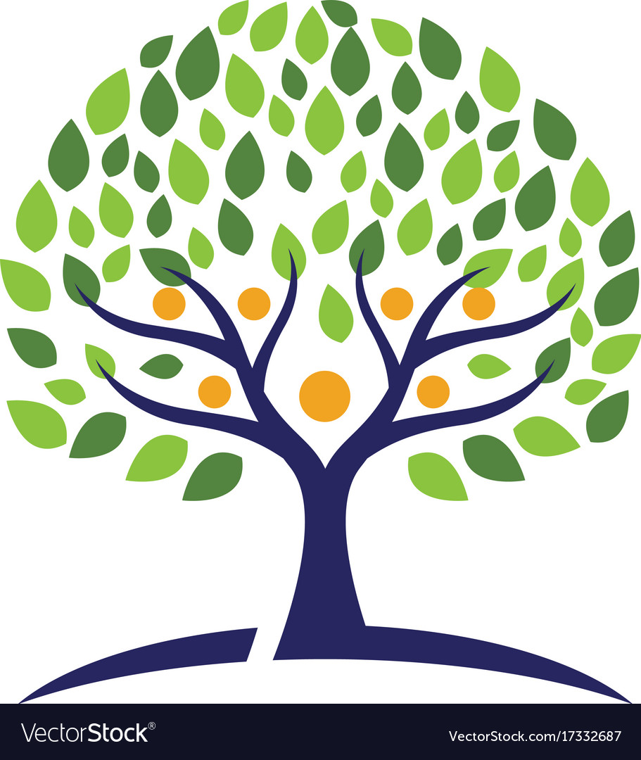 Family tree symbol icon logo design template Vector Image