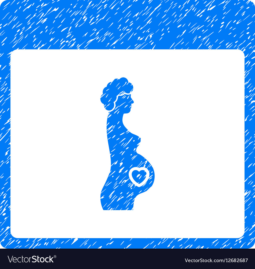 Pregnant Woman Calendar Page Grainy Texture Icon Vector Image Pregnant Woman Calendar Page Grainy Texture Icon Vector Image