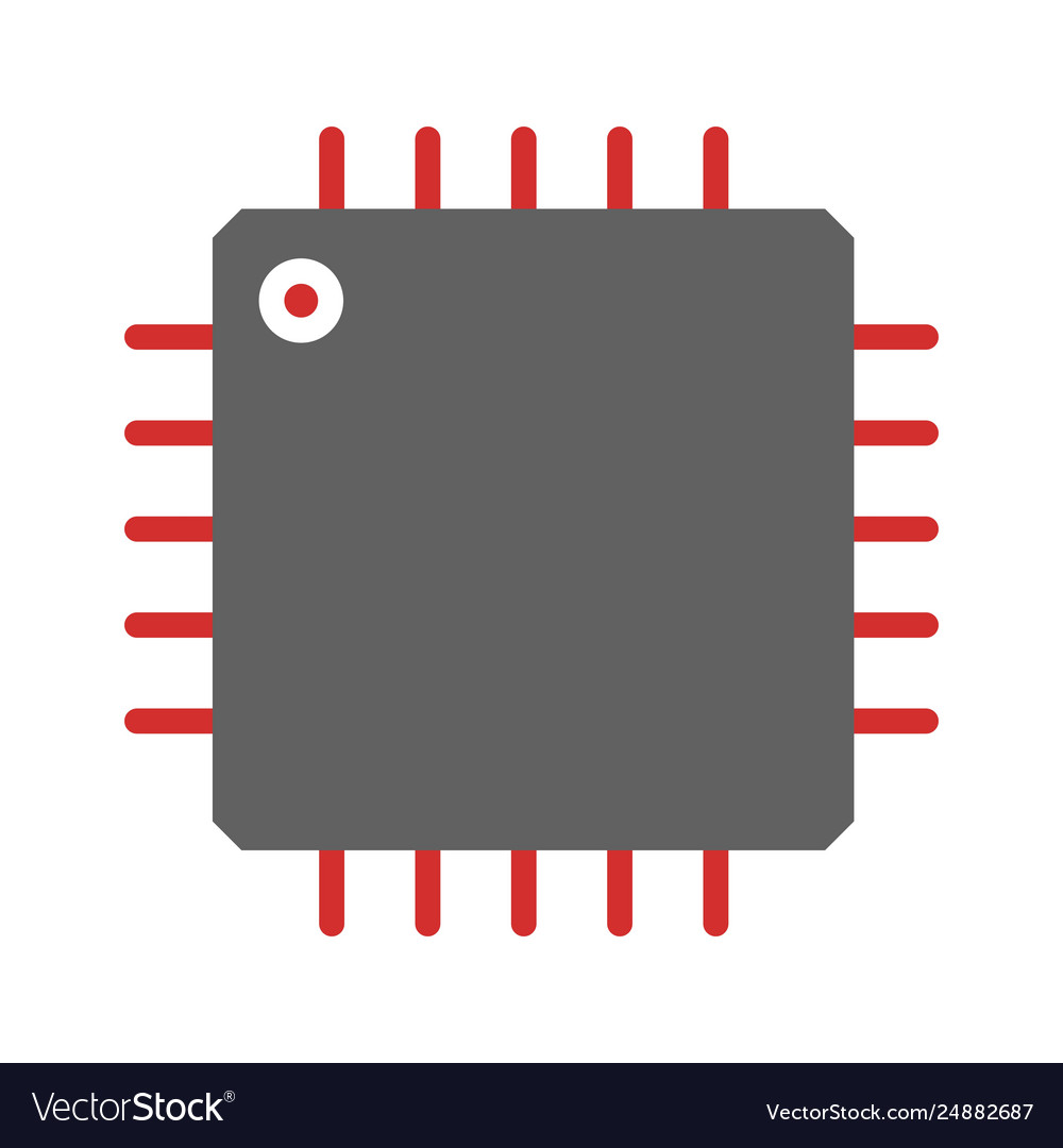 Processor icon design Royalty Free Vector Image