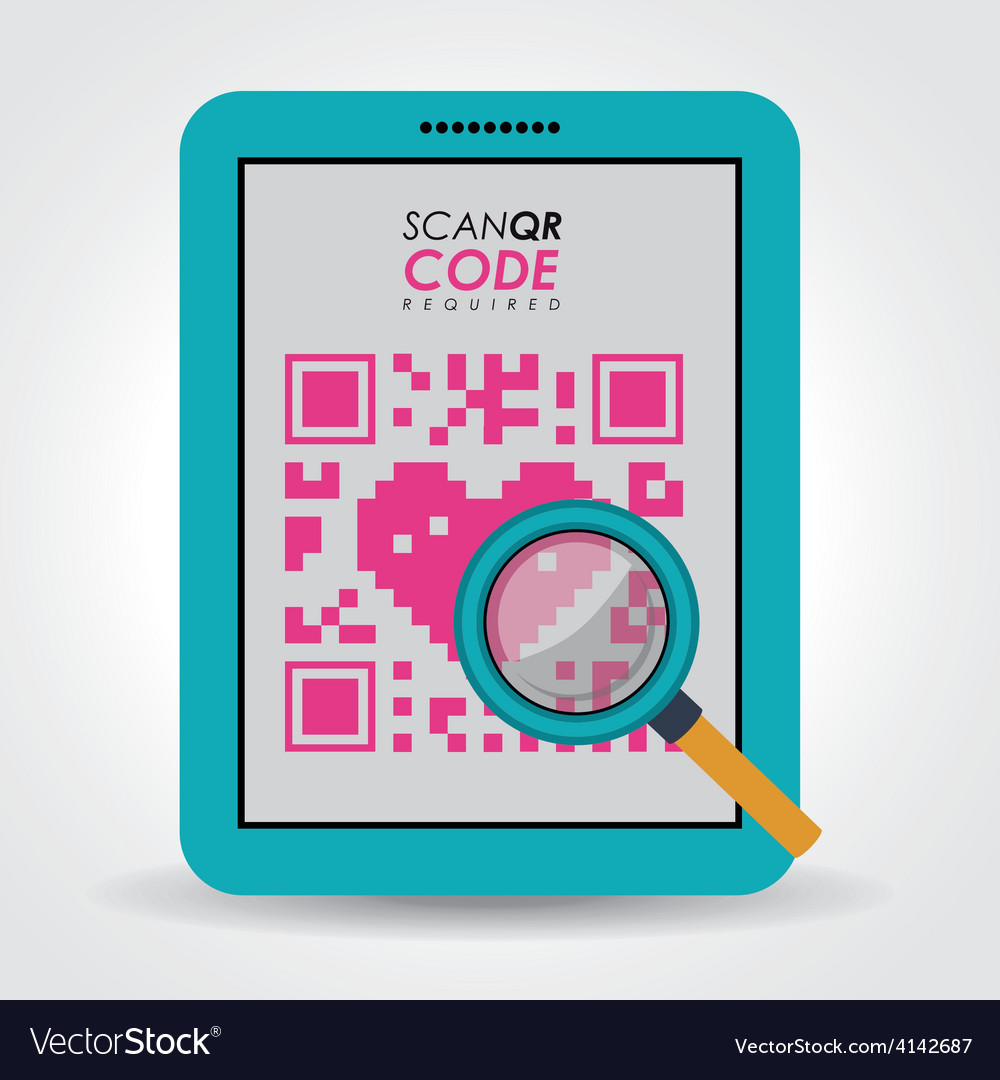 Scan QR Code design Royalty Free Vector Image - VectorStock