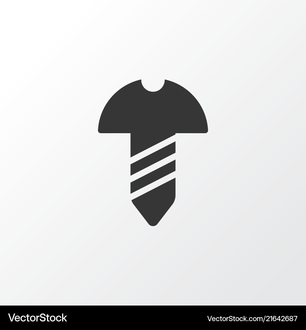 Screw icon symbol premium quality isolated bolt Vector Image