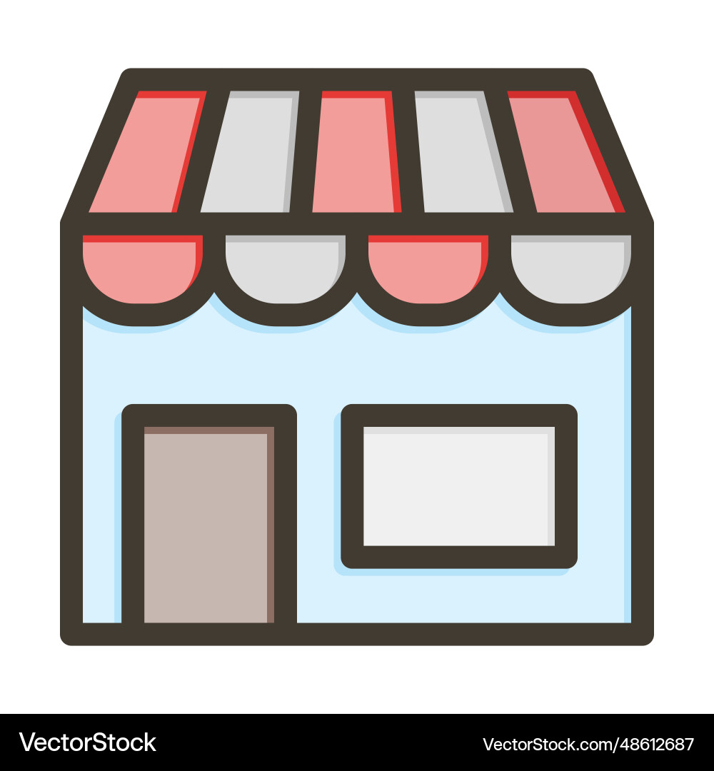 Shop thick line filled colors for personal Vector Image