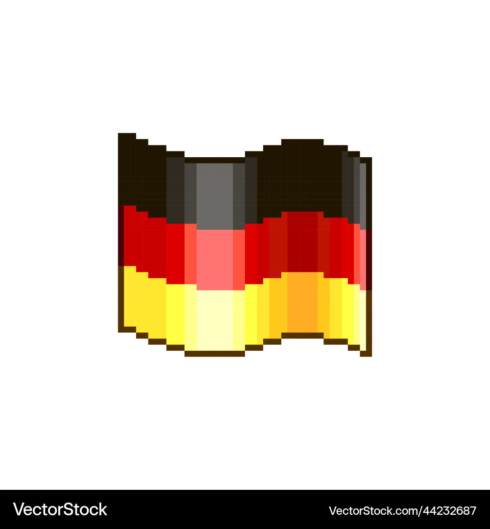 Waving flag of germany Royalty Free Vector Image