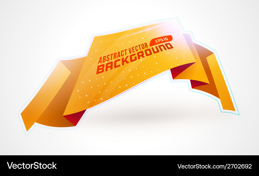 Abstract geometric 3d shape colorful banner Vector Image