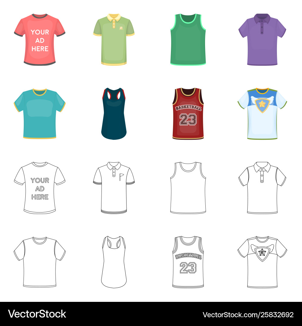 Design clothes and wear logo set Royalty Free Vector Image