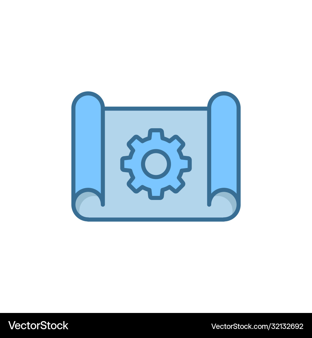 Project management icon symbol isolated on white Vector Image