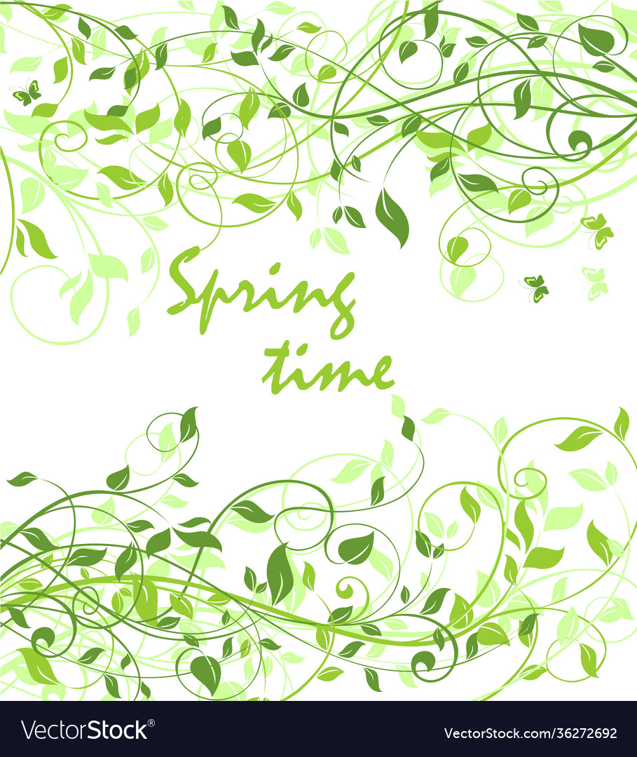 Spring time Royalty Free Vector Image - VectorStock