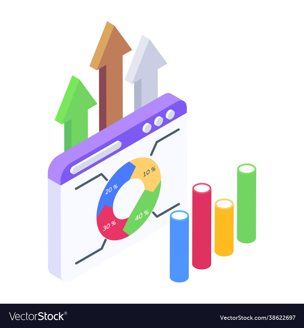 Data growth Royalty Free Vector Image - VectorStock