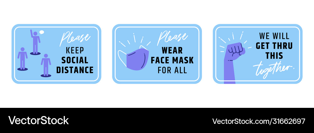 Keep social distance signage icon Royalty Free Vector Image