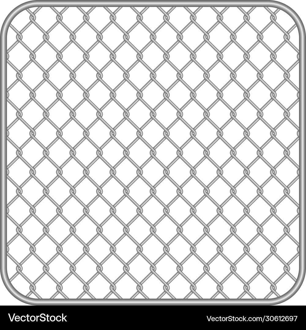 Metal fence wire mesh Royalty Free Vector Image