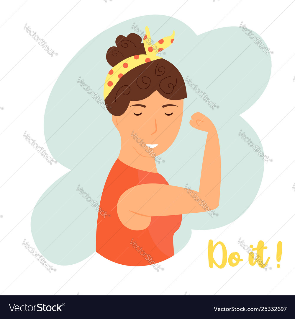 Protesting Girl Royalty Free Vector Image Vectorstock