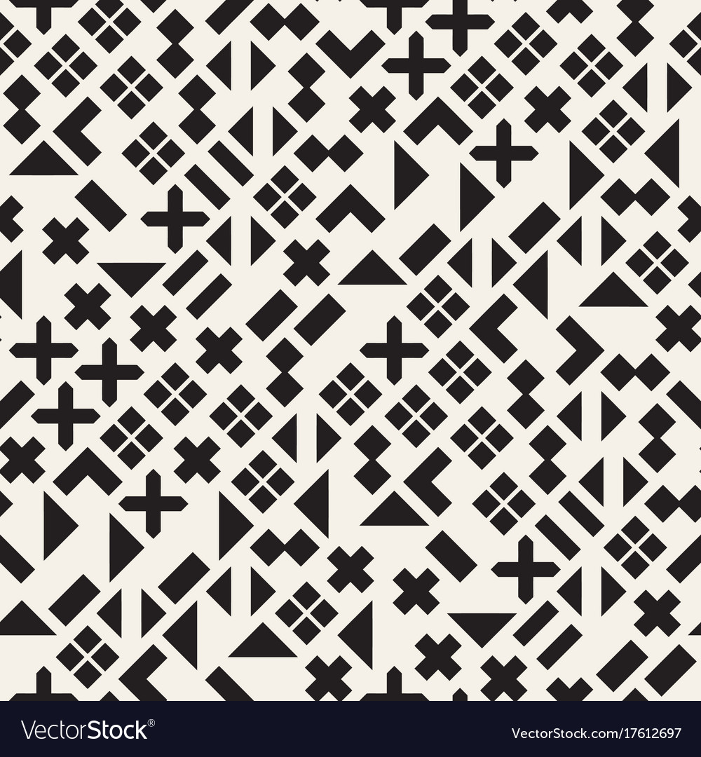 Random shapes seamless pattern modern Royalty Free Vector