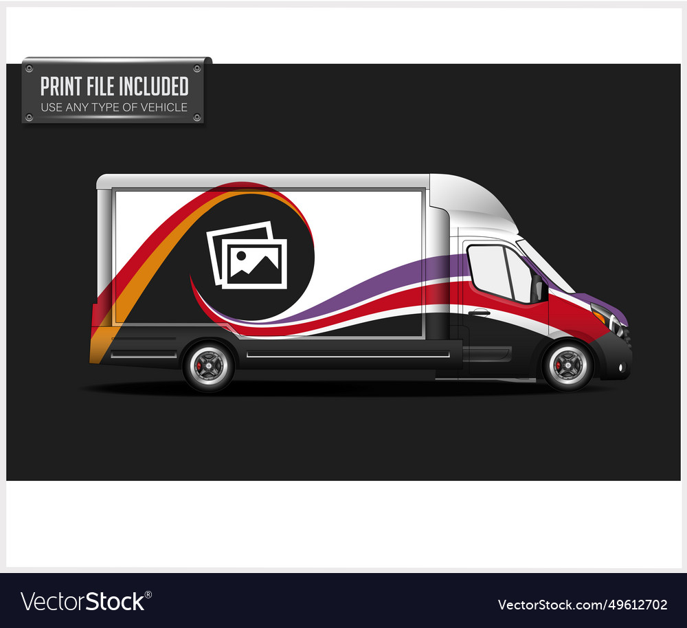 Abstract Stripe Vehicle Wrap Royalty Free Vector Image
