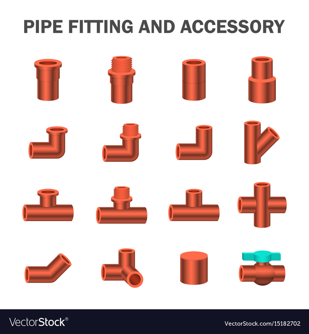 Pipe fitting Royalty Free Vector Image - VectorStock