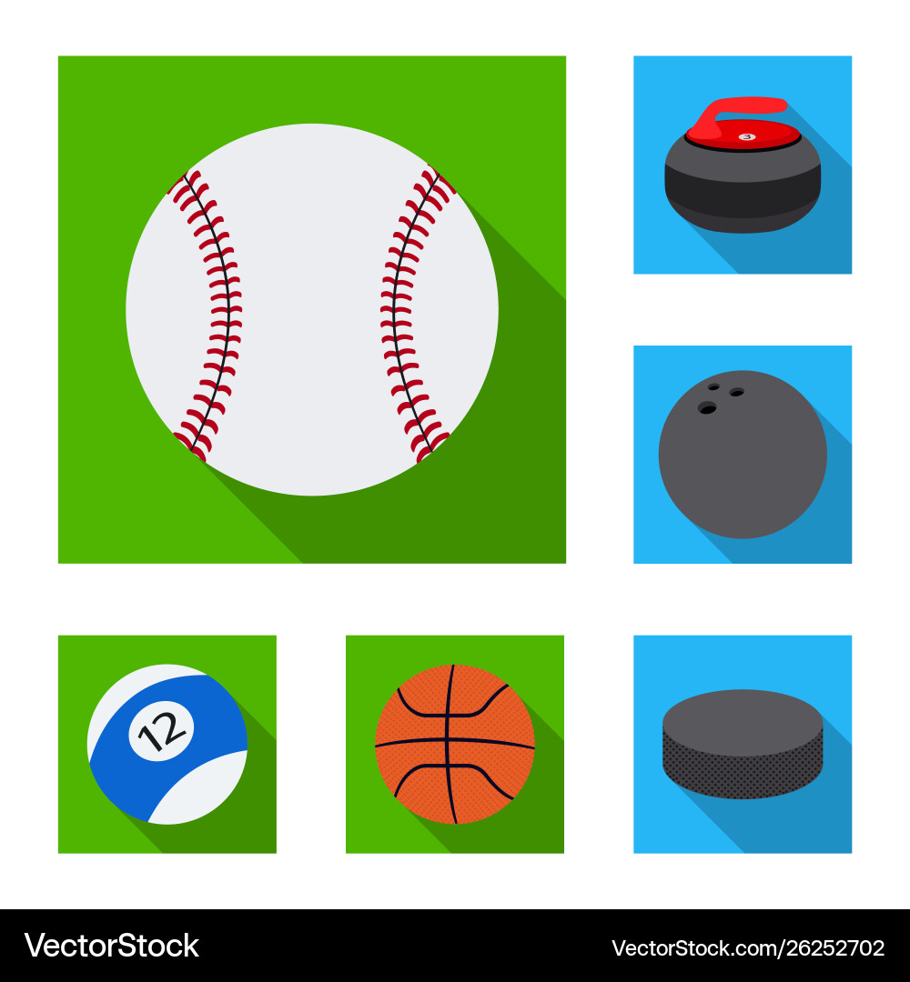Sport and ball sign set Royalty Free Vector Image
