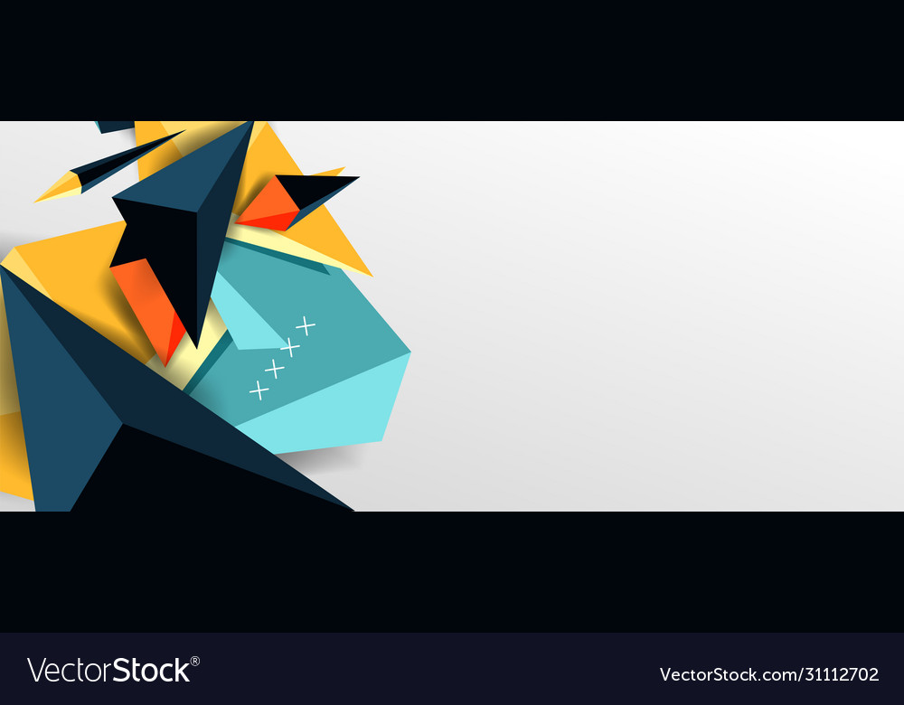 Trendy simple triangle abstract background Vector Image