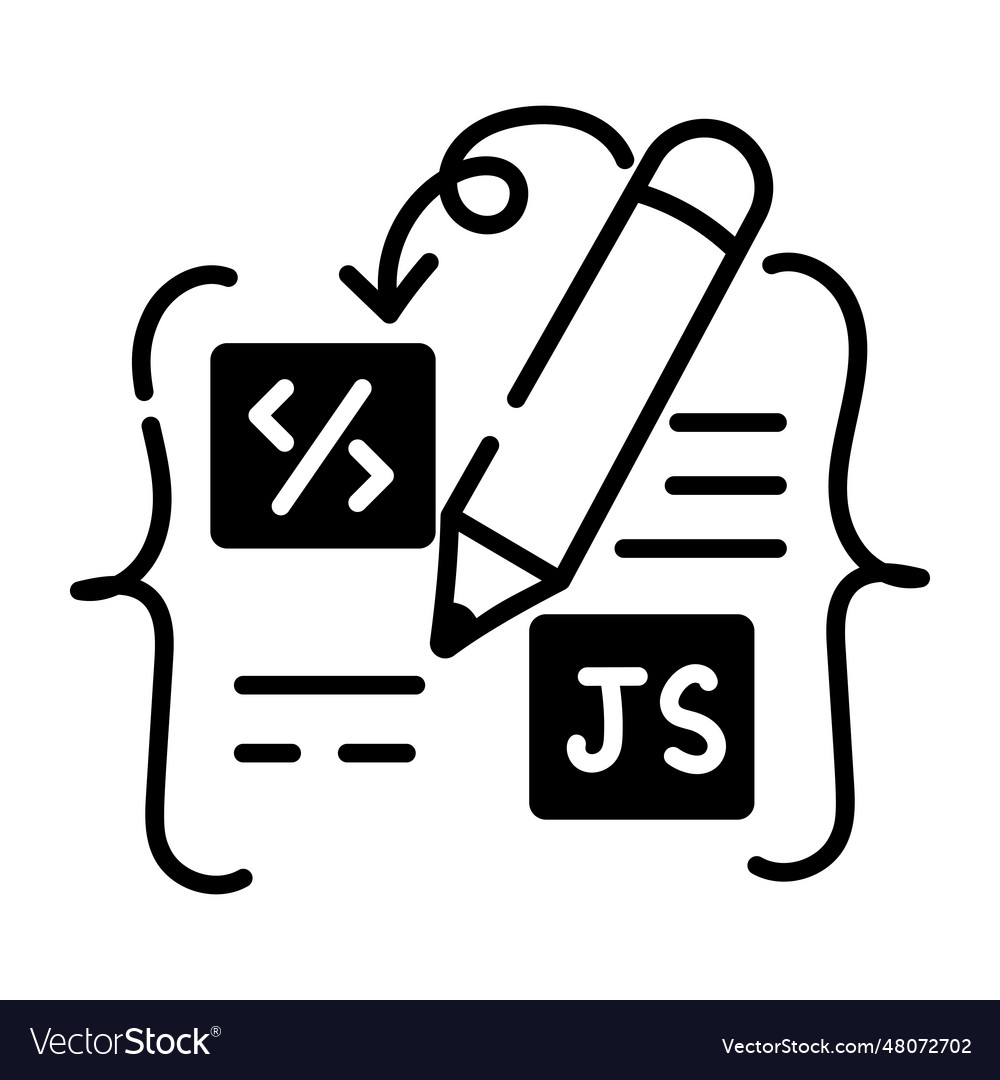 Write Code Royalty Free Vector Image - Vectorstock