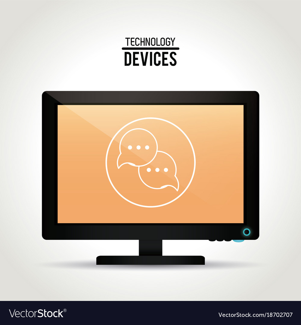 Computer screen technology Royalty Free Vector Image