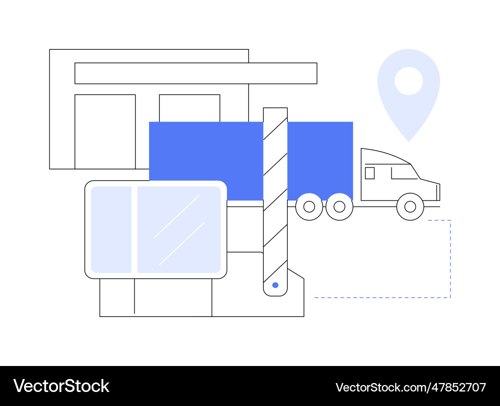 Import of goods abstract concept Royalty Free Vector Image