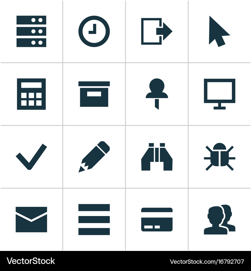 Interface icons set collection of arrow Royalty Free Vector