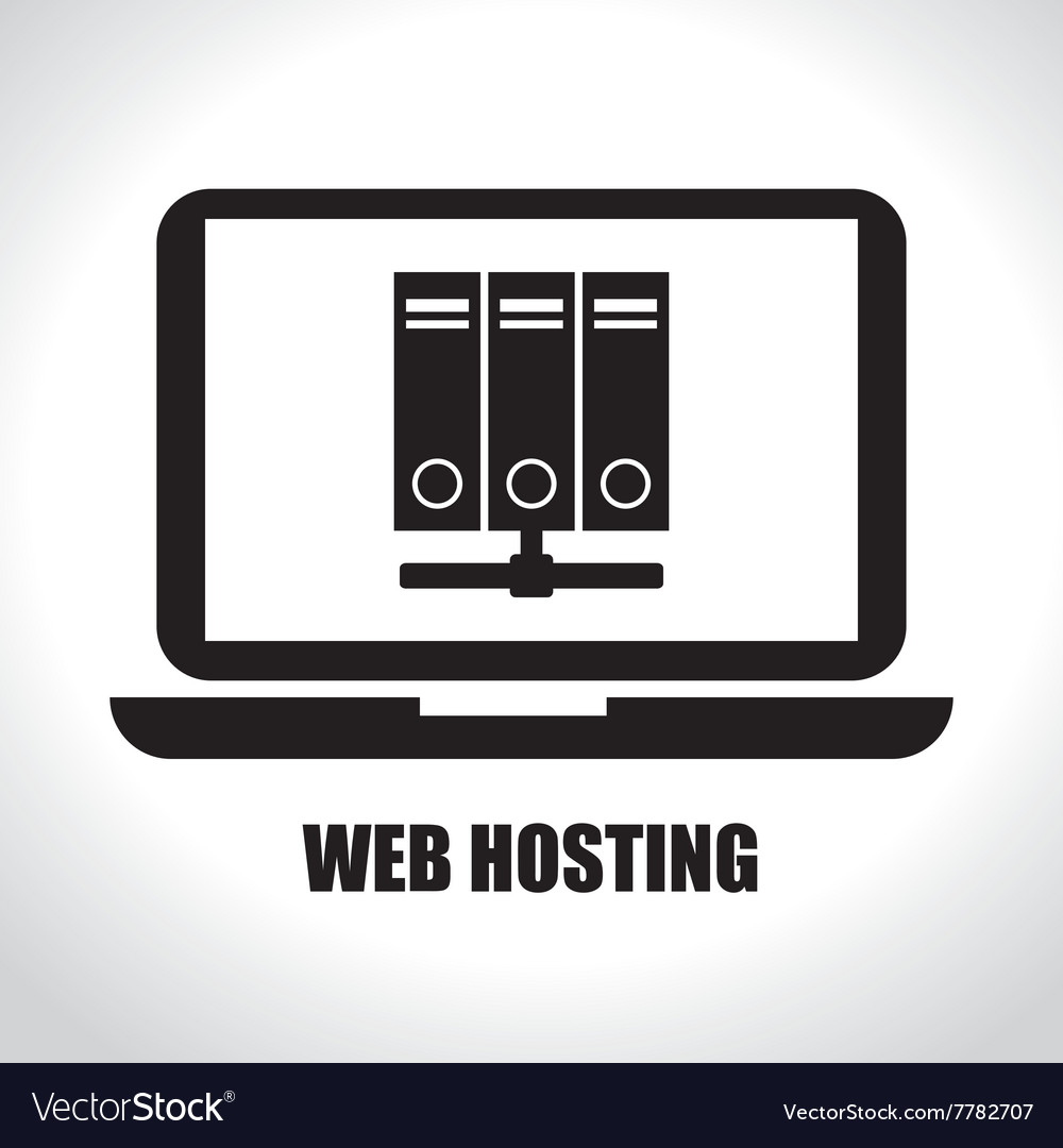 Web hosting design Royalty Free Vector Image - VectorStock