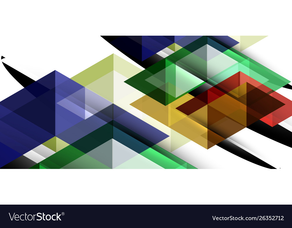 Abstract triangle pattern colorful backdrop Vector Image