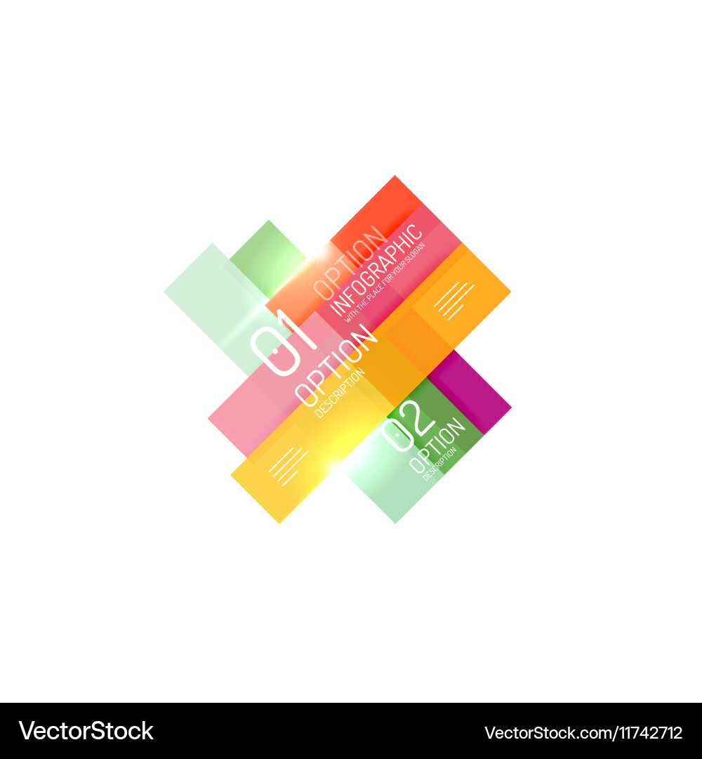 Business products option banners Royalty Free Vector Image