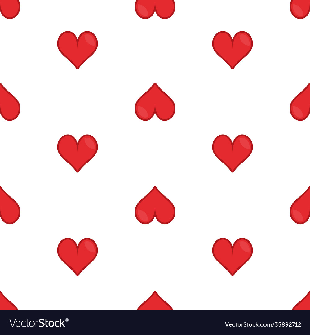 Heart seamless pattern Royalty Free Vector Image