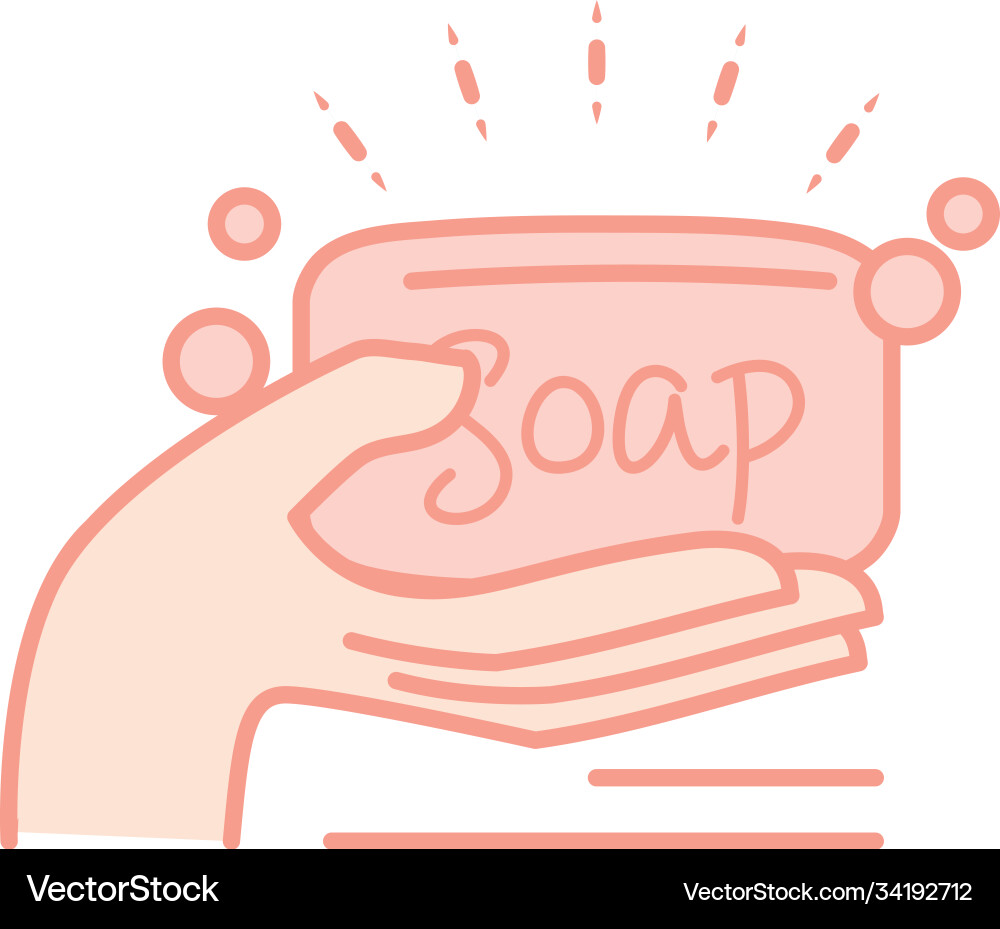 New normal wash hands with soap after Royalty Free Vector