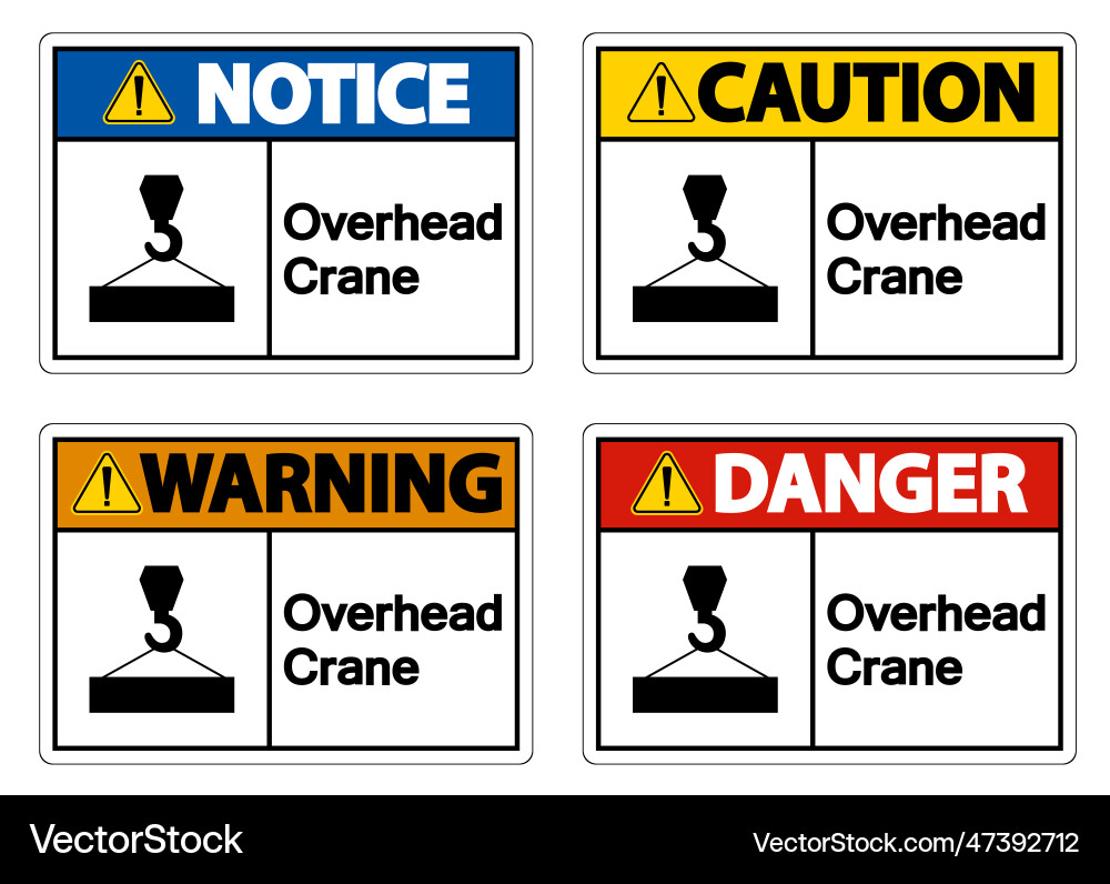 Overhead crane symbol sign on white background Vector Image
