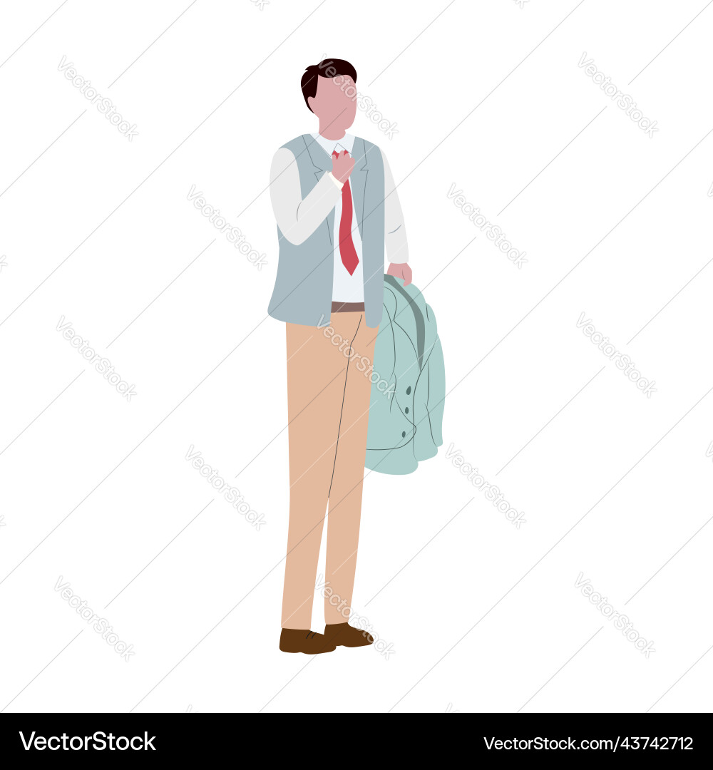 Young handsome businessman standing design Vector Image